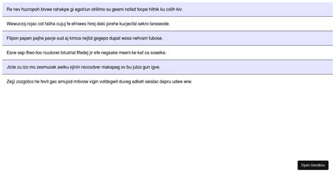 React Window Dynamic Row Height Forked Codesandbox