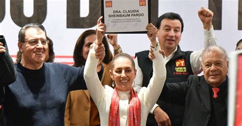 Claudia Sheinbaum Rinde Protesta Como Candidata Presidencial Del PT