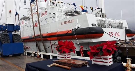 Messina La Nuova Nave Della Guardia Costiera Dedicata All Eroe Aurelio