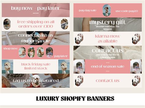 Shopify Banners Shopify Website Banner Website Template Etsy