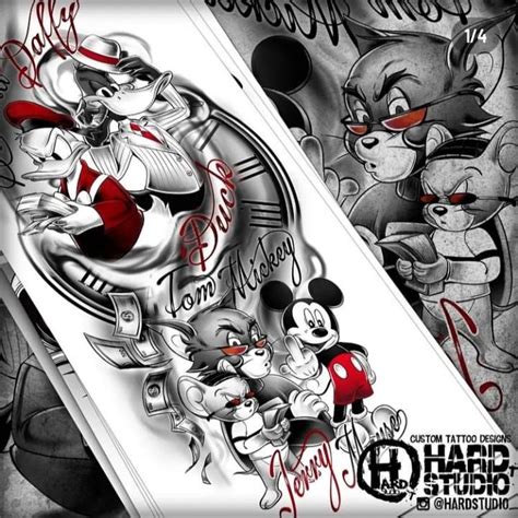 An Image Of Mickey Mouse And Other Disney Characters