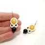 Kolczyki Sutasz Z Jadeitami Unikatowe Komplet Soutache Jadeit