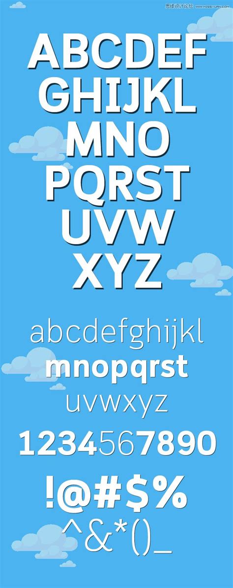 14组精挑细选的英文字体免费下载 PS教程网