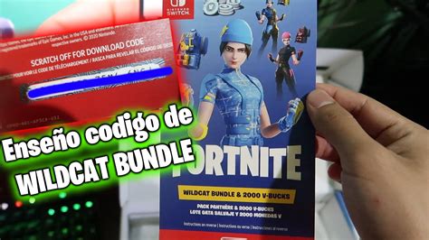 ENSEÑO EL CODIGO DE LA SKIN WILDCAT BUNDLE QUE TRAE LA NINTENDO SWITCH