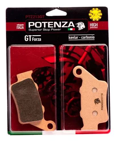 Pastilha Freio Bmw F800 Gs R Traseira Potenza Kevlar Carbono
