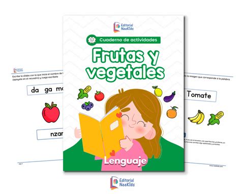 Cuaderno De Lenguaje Frutas Y Vegetales Profe Social