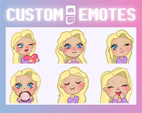 Twitch Y Discord Emotes Personalizados Emojis Personalizados Etsy Espa A