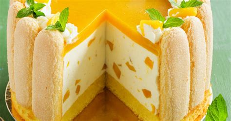 Recette charlotte aux pêches Marie Claire