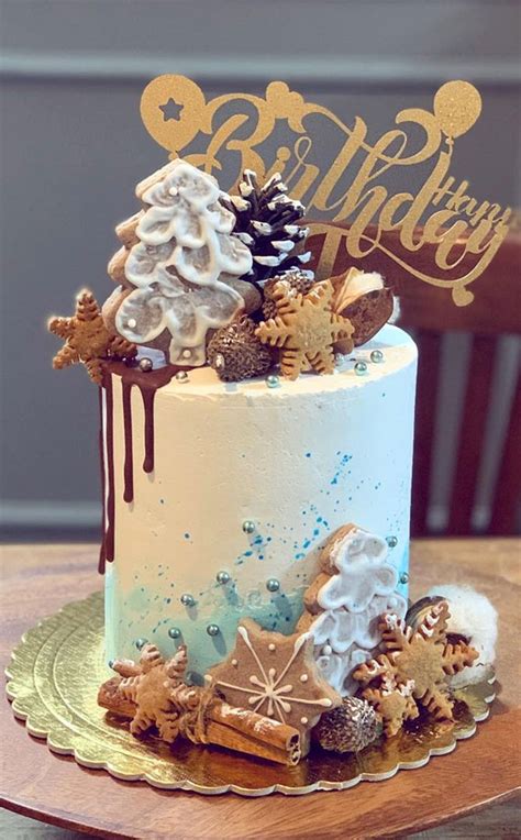25 Winter Cakes For Your Holiday Festive Winter Birthday Cake
