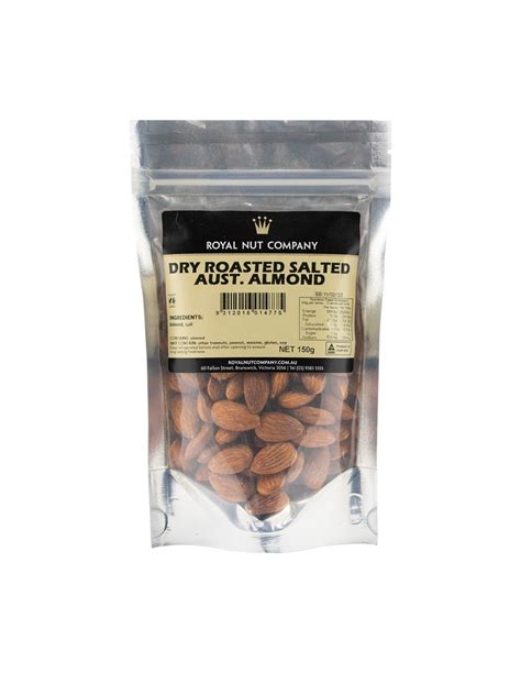 Royal Nut Company Dry Roasted Salted Almonds 150g X 1