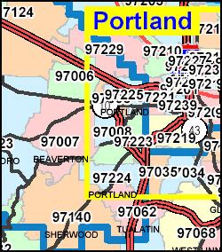 Oregon Map With Zip Codes