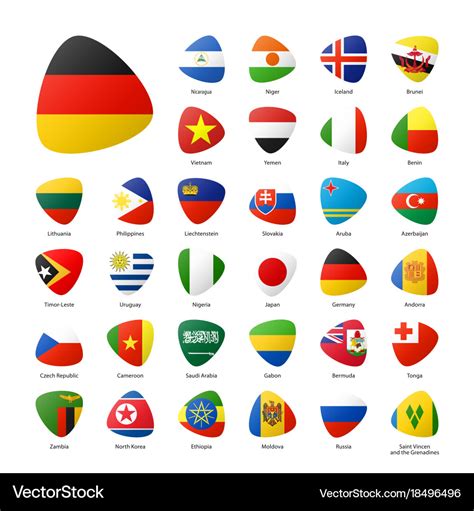 World Flags Royalty Free Vector Image VectorStock