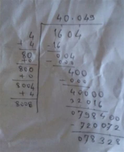 Find The Square Root Of 16048036 By Long Division Method Brainly In