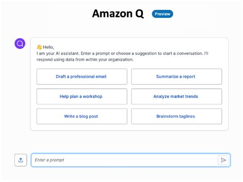Generative Ai Powered Assistant Amazon Q Aws