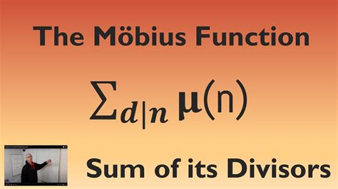 the mobius function and its divisors youtube