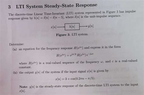 solved the discrete time linear time invariant lti system