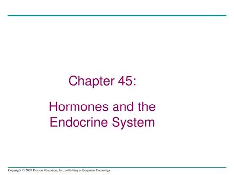 Ppt Chapter Hormones And The Endocrine System Powerpoint