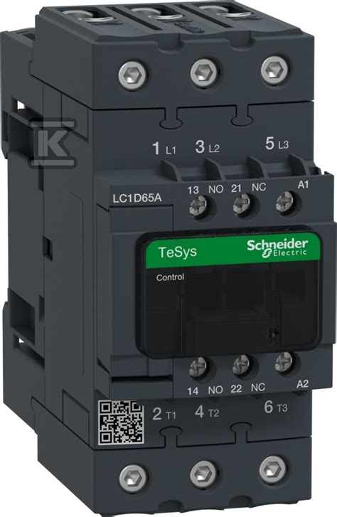 Stycznik Mocy TeSys D 65A 30kW 3P 1NO 1NC Cewka 220VAC Zaciski EVK