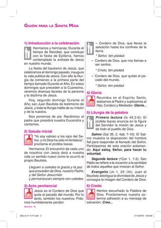 Guión misa 15 enero PDF