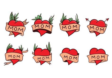 Free Mom Tattoo Vector 130602 Vector Art At Vecteezy