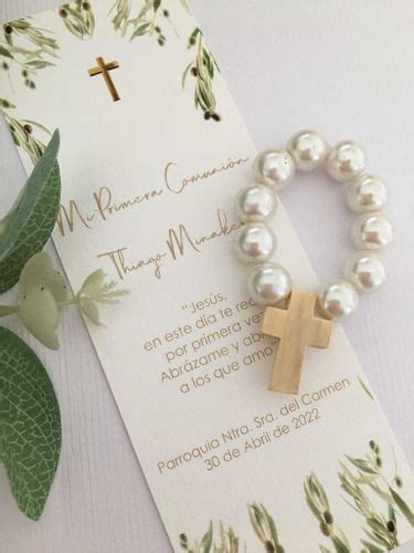 Denario Decenario Con Estampita X U Comuni N Bautismo