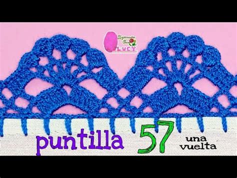 PUNTILLA 57 Fácil y bonita puntilla de una sola vuelta Ideal para