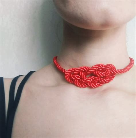 Bdsm Collar Shibari Rope Bdsm Choker Sexy Choker Custom Choker Etsy