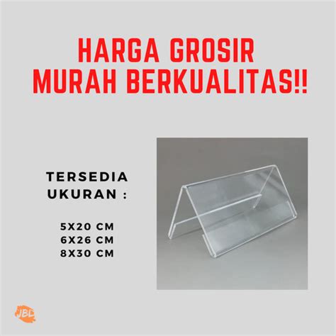 Jual Name Desk Akrilik Papan Nama Akrilik Name Plate Acrylic
