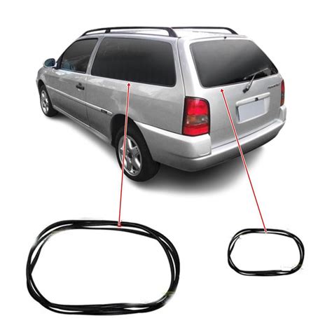 Kit Borracha Vidro Janela Lateral Fixa Vigia Parati Bola Submarino