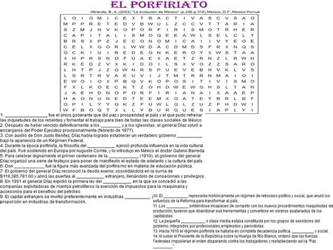 M Xico Antes Durante Y Despu S De La Revoluci N Mapa Mental Del Porfiriato