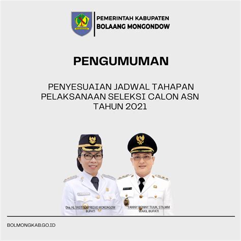 Penyesuaian Jadwal Tahapan Pelaksanaan Seleksi Calon ASN Tahun 2021