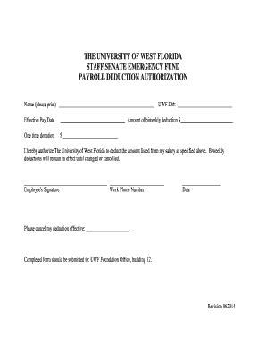 140 Printable Employee Payroll Deduction Authorization Form Templates