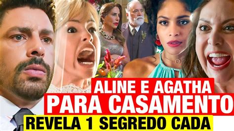 TERRA E PAIXÃO Aline e Agatha PARAM CASAMENTO DO CAIO E GRAÇA revela