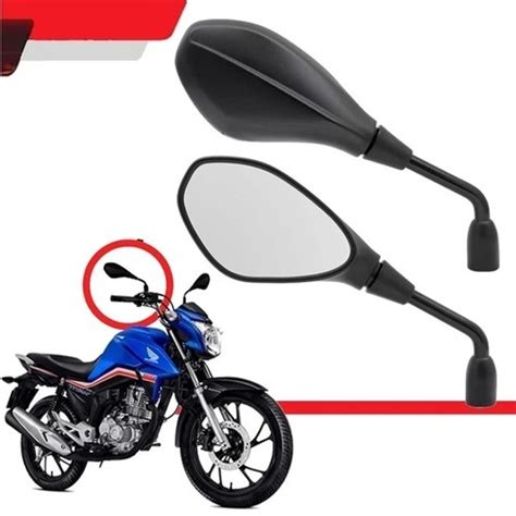 Retrovisor Bmw Gs 650 F800 Fixo Rosca Honda Par Motos Santa Amélia