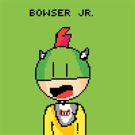 Editing Bowser JR Pixel Art Dra3wing Free Online Pixel Art Drawing