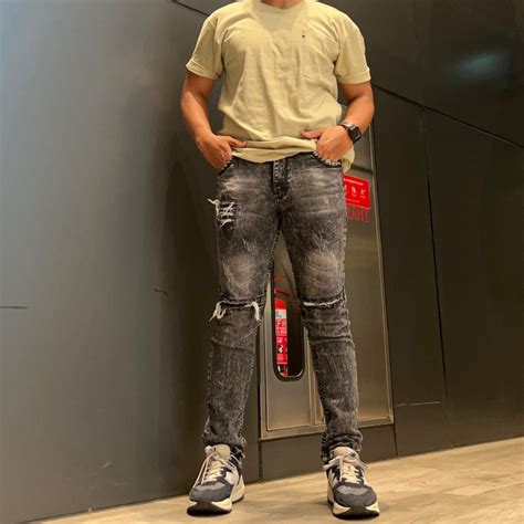 Jual Celana Jeans Sobek Panjang Pria Black Baron Ripped Distro Original