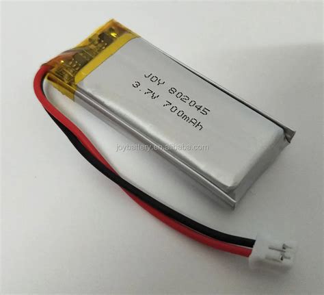 Lipo 802045 3 7v 700mah Lithium Ion Li Polymer Battery Pack With Pcb