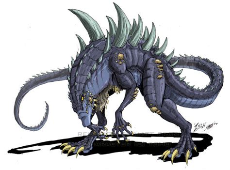 Zilla Jr And Amblygon Mutated Iguana Designs For My Fan Fic