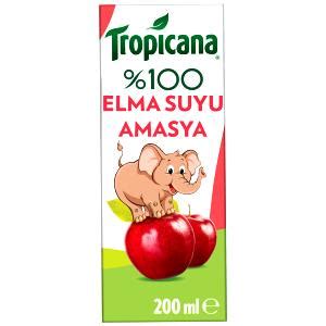 100 Gram Tropicana 100 Amasya Elma Suyu Kaç Kalori kackalori tr