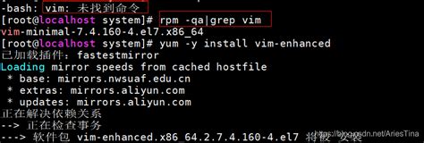 bash vim 未找到命令 arch找不到vim命令 csdn博客