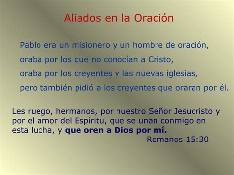 Orando Por Los Misioneros PPT