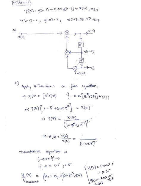 solved problem 2 consider the system described by the following difference tutorbin