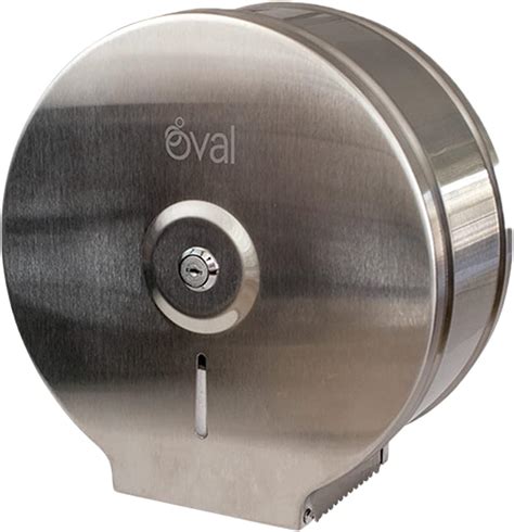 OVAL Dispensador de Papel Higiénico Junior Acero Inoxidable Premium