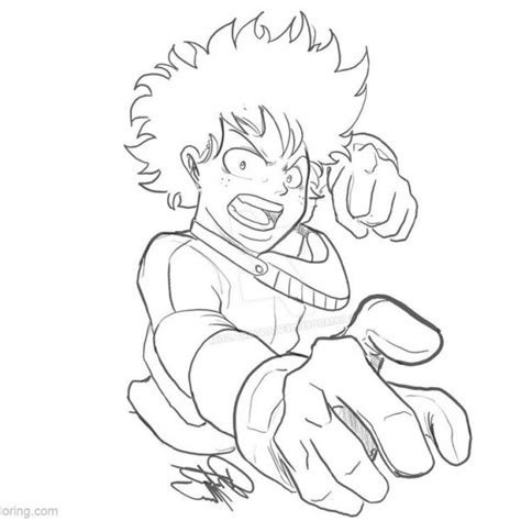 Boku No Hero Academia Shouto Todoroki Coloring Page By Kohaku Art