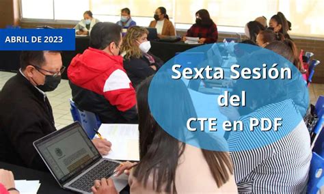 Sexta Sesi N Del Cte Abril De Descargar Orientaciones En Pdf