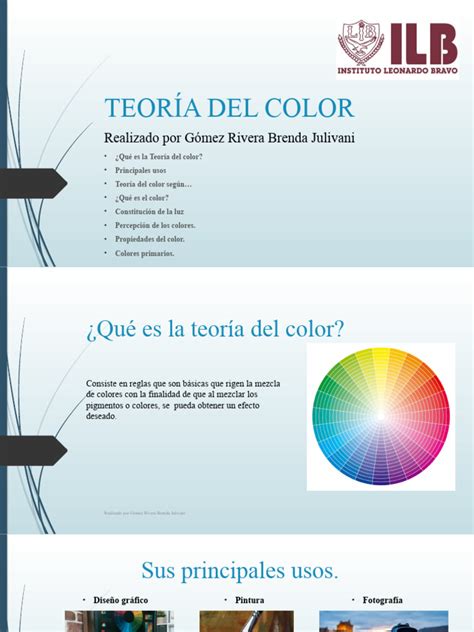 Teoría Del Color Pdf Color Amarillo