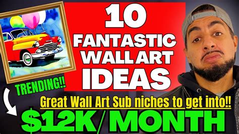 Discover PROFITABLE Sub Niches In Saturated Wall Art Market To Sell On
