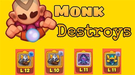 Rush Royale LVL 9 Monk Destroys Higher Cards In Pvp Gameplay YouTube