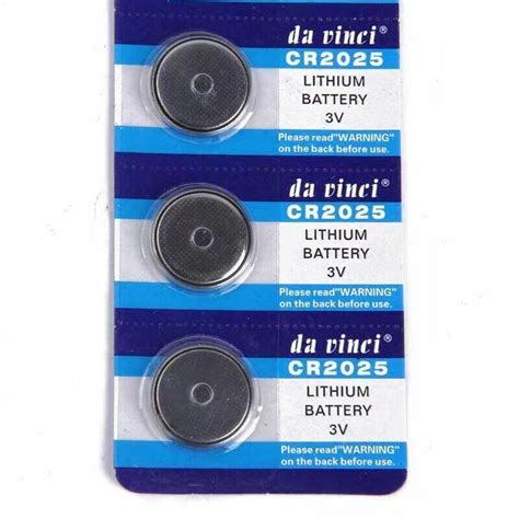 Comprar Cartela 5 Bateria Cr2025 3v Pilha Lithium Moeda Cr 2025 R