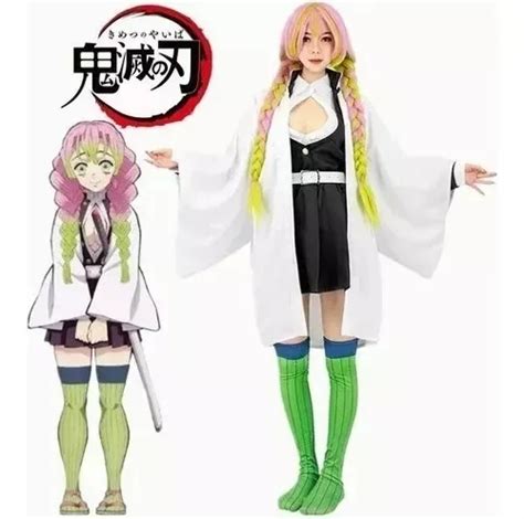 Disfraz Cosplay Cazador De Demonios Kanroji Mitsuri Anime Cosplay